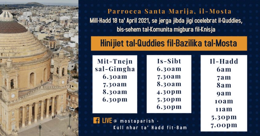 Informazzjoni dwar il-quddies - Mosta Parish Portal